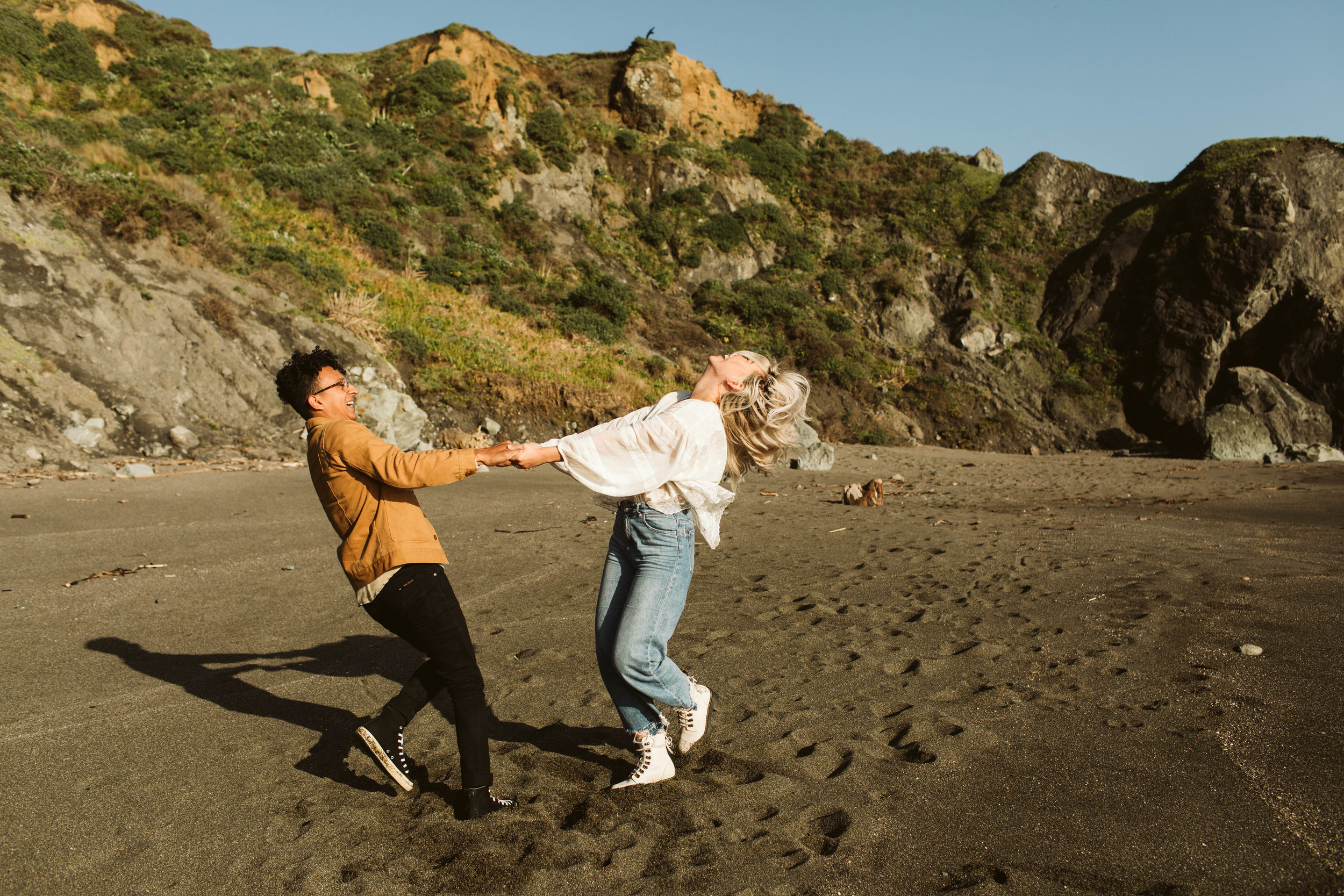 Ellie and Justin | Shell Beach, California Styled Couples Session ...