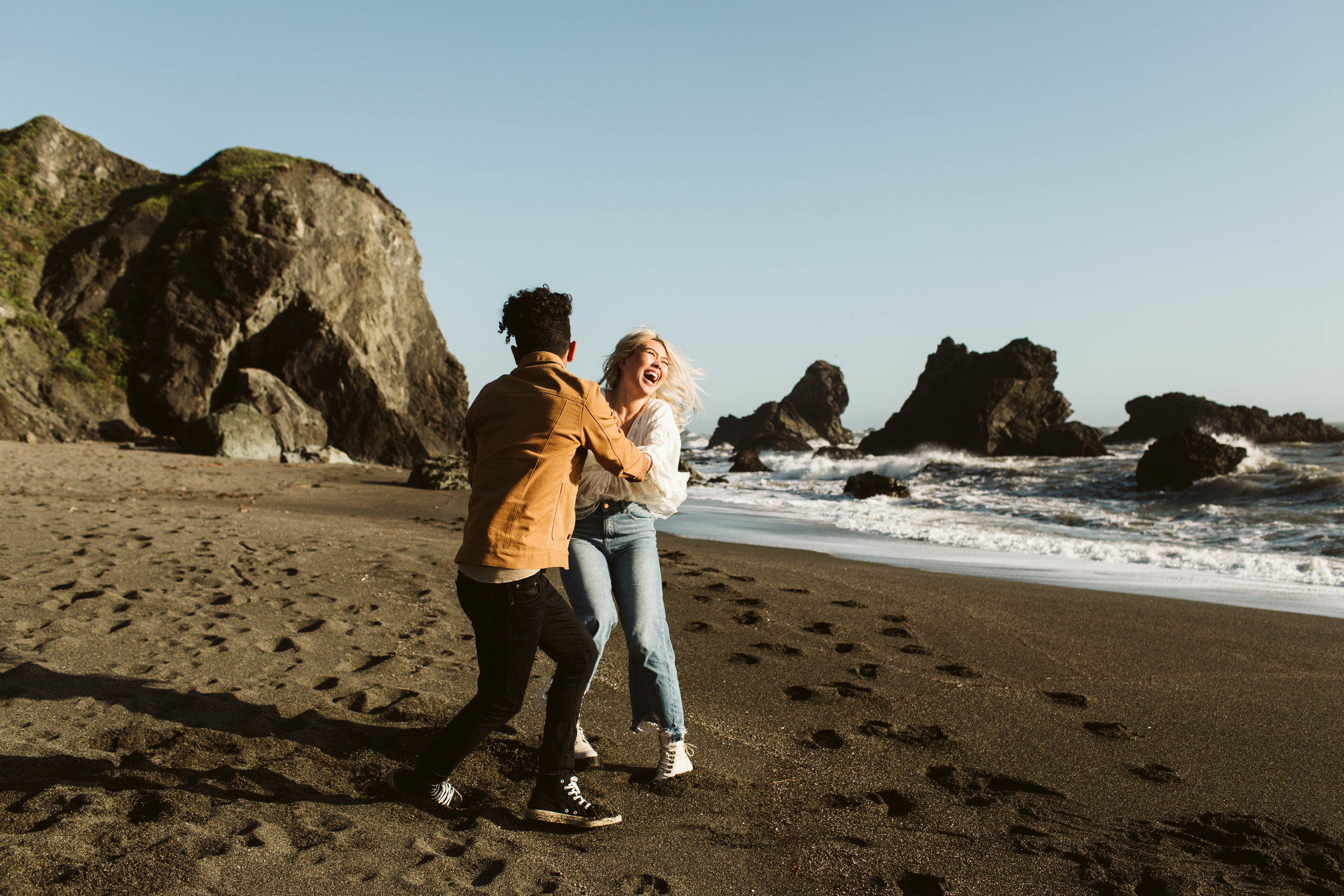 Ellie and Justin | Shell Beach, California Styled Couples Session ...
