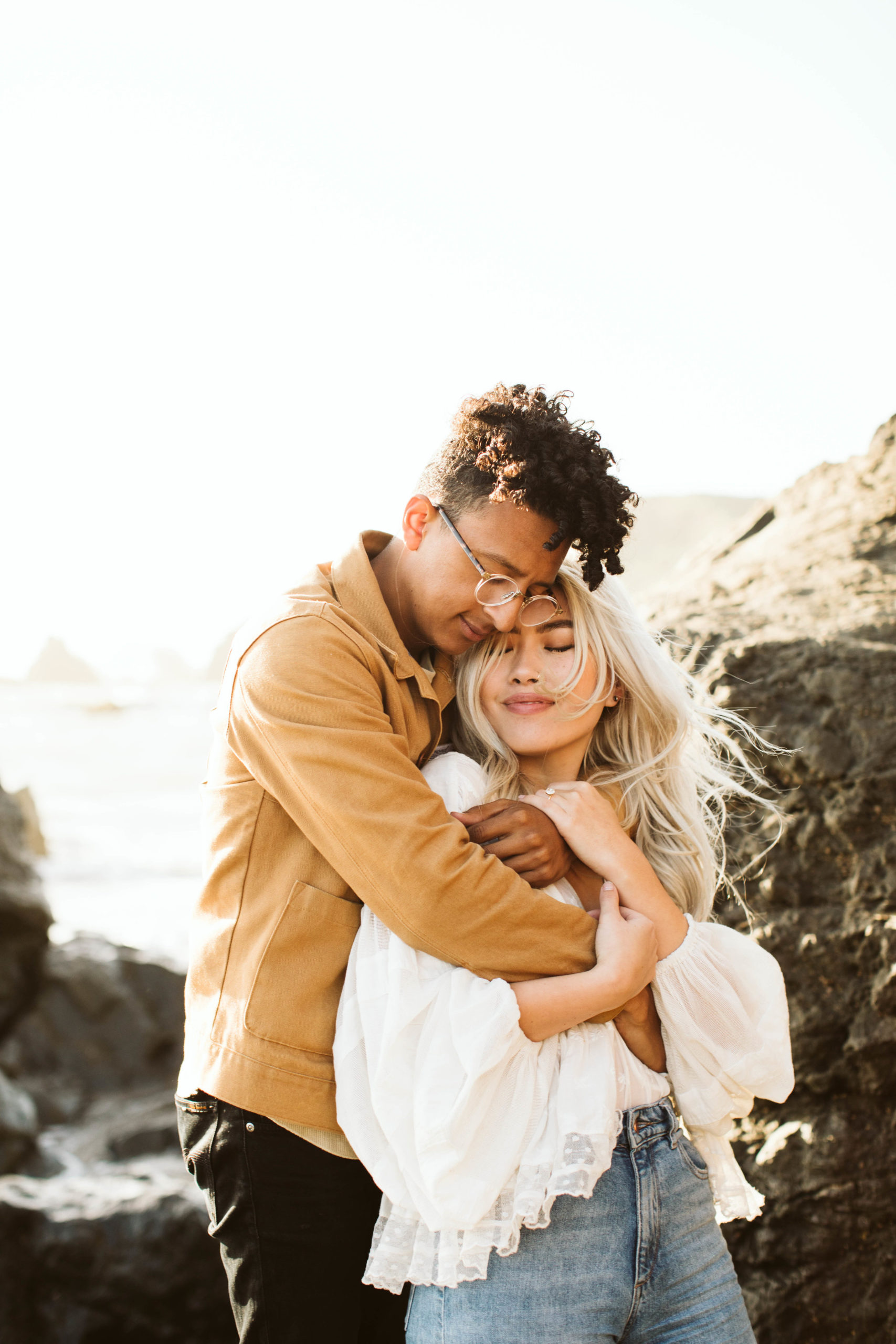 Ellie and Justin | Shell Beach, California Styled Couples Session ...