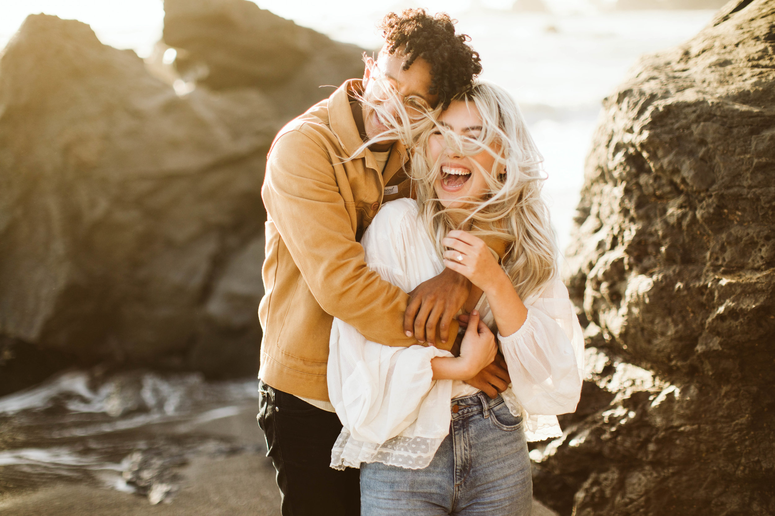 Ellie and Justin | Shell Beach, California Styled Couples Session ...