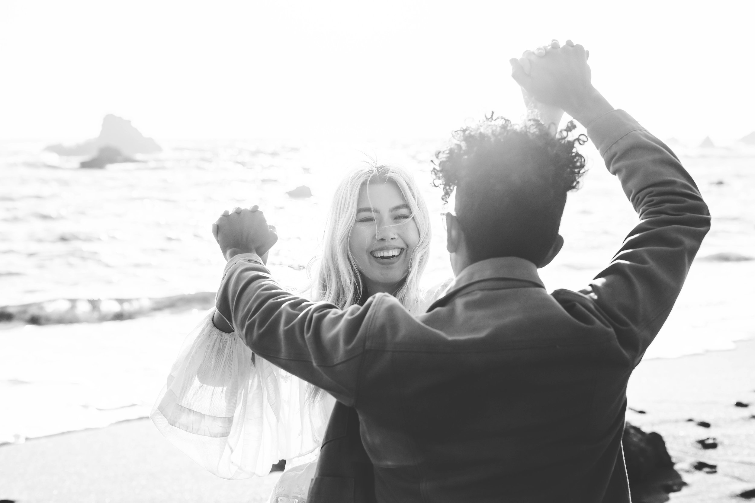 Ellie and Justin | Shell Beach, California Styled Couples Session ...