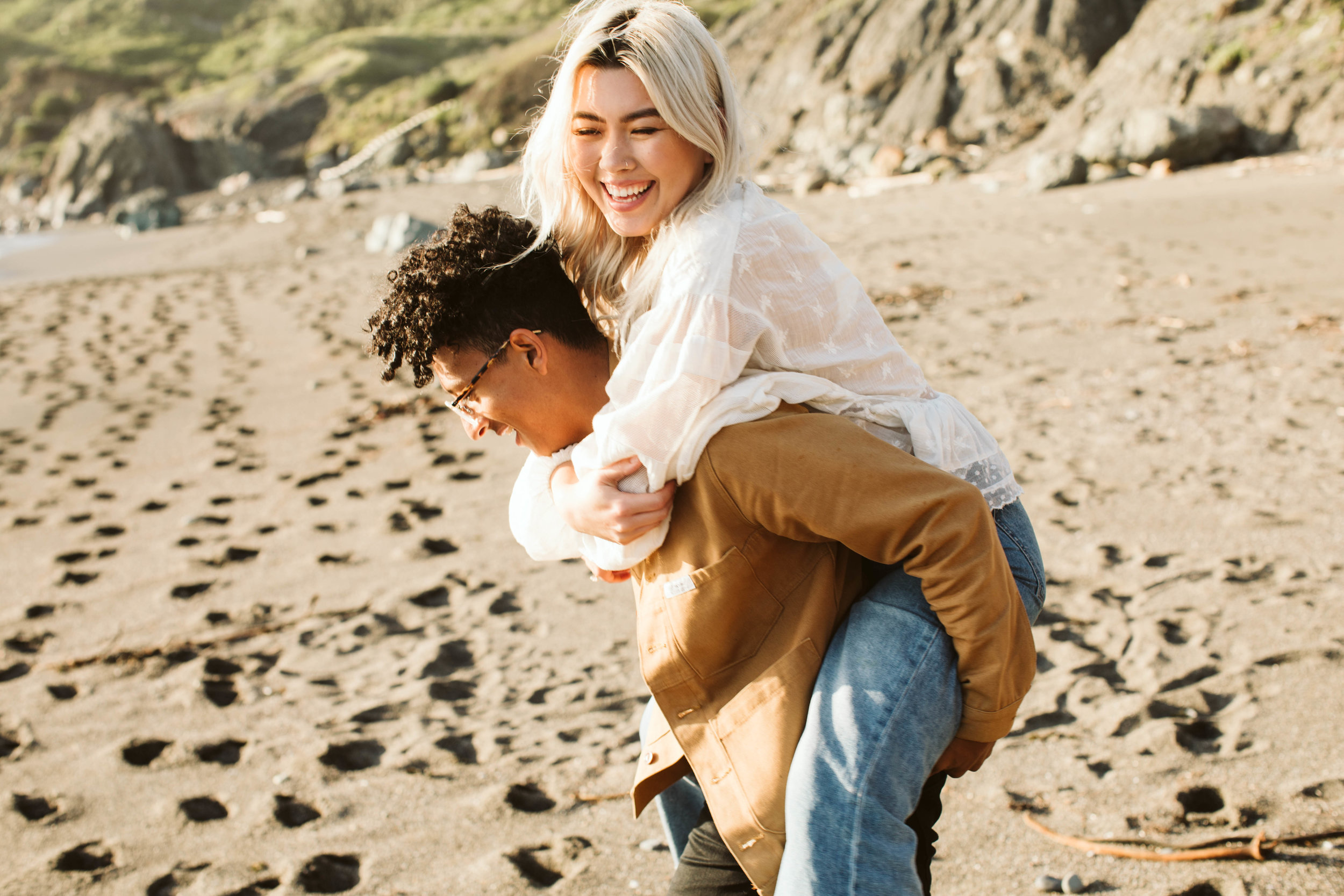 Ellie and Justin | Shell Beach, California Styled Couples Session ...